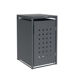 M&uuml;lltonnenbox TRIER 68x80x116cm f&uuml;r Tonnen 120 und 240 Liter, Stahl anthrazit