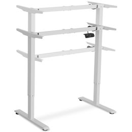 TecTake&reg; H&ouml;henverstellbarer Schreibtisch, elektrisch, 2-stufig, breitenverstellbar, h&ouml;henverstellbar von 71 &ndash; 116 cm, f&uuml;r Tischplatten 100 x 50 bis 160 x 70 cm