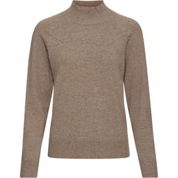 Reitmayer Stehkragenpullover mit Stickerei Beige (Gr&ouml;&szlig;e: 40)