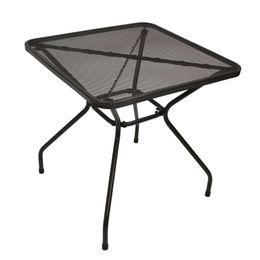 DEGAMO Bistrotisch CLASSIC 70x70cm quadratisch, Streckmetall anthrazit