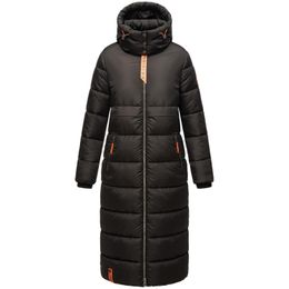 Navahoo Damen modischer Steppmantel gesteppter Wintermantel Parka mit Kapuze Kristallblume