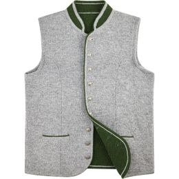 Almsach Almsach Strickweste grau Grau/Gr&uuml;n (Gr&ouml;&szlig;e: M)
