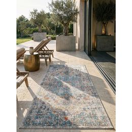 KADIMA DESIGN Outdoor-L&auml;ufer Niederflor Mehrfarbig 80x150 cm - LIMMAT Kadima