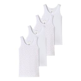 Schiesser M&auml;dchen Unterhemd Allday Basic 4er Pack
