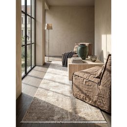 L&auml;ufer Kurzflor Beige 80x300 cm - SCRIVIA KADIMA DESIGN