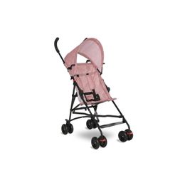 Lorelli Kinderwagen Buggy Vaya verstellbares Sonnendach, klappbar, Fu&szlig;st&uuml;tze rosa