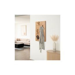Home Deluxe Garderobenpaneel QUEST Hellbraun - 55 x 4 x 105 cm