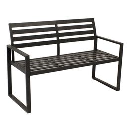 Bank 2-sitzer ATLANTA, Aluminium schwarz