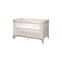 Lorelli Reisebett Carina 2 Ebenen Matratze Tragetasche faltbar R&auml;der mit Bremse beige