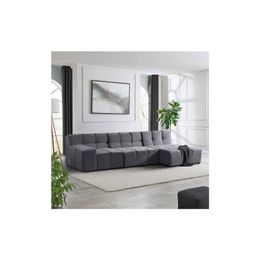 HOME DELUXE Modulares Sofa ORLENA - Anthrazit 306 x 148 cm