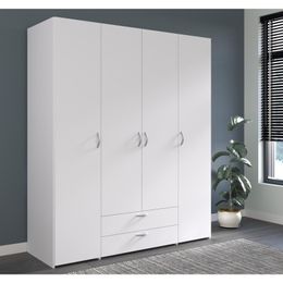 Parisot Kleiderschrank 4-t&uuml;rig Daily 1 Wei&szlig;