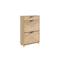 sobuy Schuhschrank 1 drawer Hell Eiche 60x24x95cm Modern