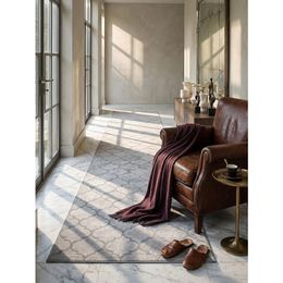 L&auml;ufer Polyester Grau 80x300 cm - ERESMA KADIMA DESIGN