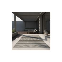 KADIMA DESIGN Outdoorteppich SARNTAL, im Vintage-Stil, aus Polypropylen, Beige, 120 x 170 cm