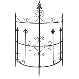 CLP Rankgitter Metall 2er Set Klivia, dekorative Rankhilfe mit Zierspitzen, leicht montierbar, ideal f&uuml;r Rosen und Clematis im Garten
