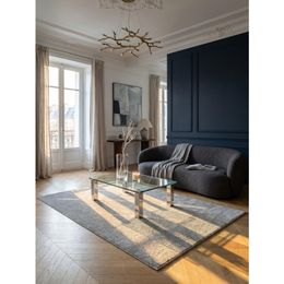 KADIMA DESIGN Teppich Kurzflor MAIN in Creme, einfarbig, 240 x 340 cm