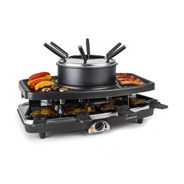 Entrecote 2-in-1 Raclettegrill & Fondue Naturstein 1100W 8 Personen