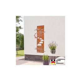 Home Deluxe Rost Gartenschild STEINIGER WEG - Made in Germany