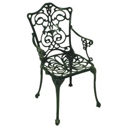 DEGAMO Gartensessel im Jugendstil Design, dunkelgr&uuml;n