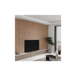 Home Deluxe Akustikpaneel Fischgr&auml;tenoptik VEGA Grey Oak 3er Set - 80 x 40 cm