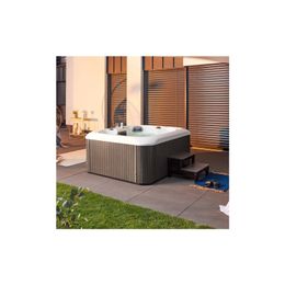 Home Deluxe Outdoor Whirlpool mit Treppe und Thermoabdeckung SEA STAR 180 x 160 cm 4 Personen