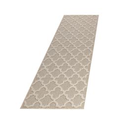 KADIMA DESIGN Teppich Outdoor IMST in Beige, im Skandi-Stil, 80 x 250 cm