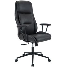 CLP B&uuml;rostuhl ergonomisch Siddar, Schreibtischstuhl Kunstleder R&uuml;ckenlehne mit 3-fach Neigungsverstellung, h&ouml;henverstellbar bis 135 kg