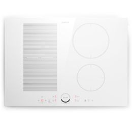 Delicatessa 70 Hybrid Einbaukochfeld Induktion 4 Zonen 7000W Glaskeramik Wei&szlig;