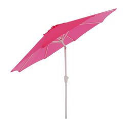 Sonnenschirm Asti, Gartenschirm, &Oslash; 3m neigbar Polyester/Alu 5kg ~ pink