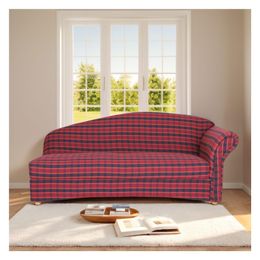 3-Sitzer Sofa Loretta mit rechter Armlehne, ca. 193 x 83 x 85 cm &ndash; Rot Kariert