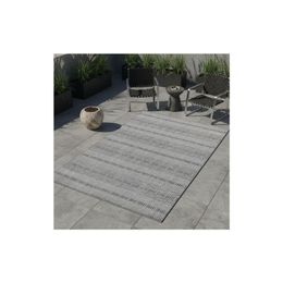 Outdoorteppich LIRIA, im Boho-Stil, Grau, 240 x 340 cm
