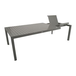 DEGAMO Ausziehtisch BAGO XL 195/255X120cm, Aluminium silbergrau