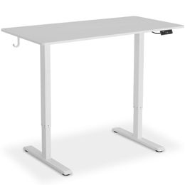 TecTake&reg; H&ouml;henverstellbarer Schreibtisch, elektrisch, 2-stufig, intuitives Bedienpanel mit LCD-Anzeige, 120 x 60 x 71 &ndash; 116 cm