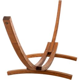 CLP H&auml;ngemattengestell Holz freistehend Miramar, Eukalyptus Bogengestell, ideal f&uuml;r Garten, Terrasse, Balkon und Wiese, bis 150 kg belastbar