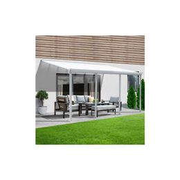 Home Deluxe Terrassen&uuml;berdachung SOLIS - 618 / 625 x 303 / 300 x 278 / 226 cm Wei&szlig;