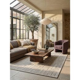 Teppich Kurzflor Beige 120x160 cm - MUOTA KADIMA DESIGN