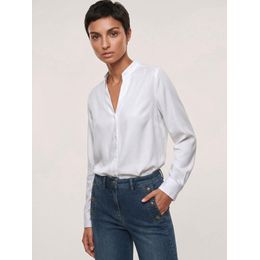 Walbusch Extraglatt Stehkragen Bluse V-Auss
