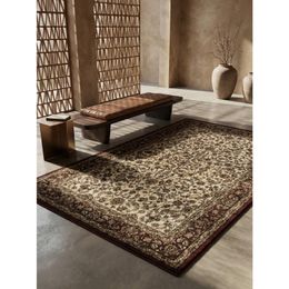 KADIMA DESIGN Kurzflorteppich GEISLER, orientalisch, Creme, 80 x 150 cm