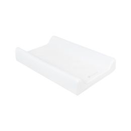 Kikkaboo Wickelauflage Memory-Schaum Airknit 70 x 45 cm seitlich erh&ouml;hter Rand wei&szlig; uni