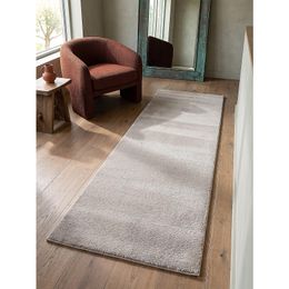 Teppich Hochflor Beige 80x150 cm - ALDAN KADIMA DESIGN