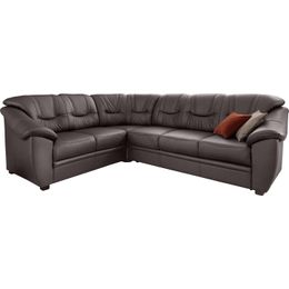 Sit & More Ecksofa SIT & MORE, B:262cm H:90cm T:212cm, braun, PRIMABELLE-Microfaser (100% Polyester);SOFTLUX/Struktur (Korpus in Kunstleder, Sitz und R&uuml;cken in