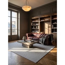 Flachgewebe-Teppich robust Grau 160x220 cm - NURE KADIMA DESIGN