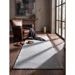 L&auml;ufer Hochflor Grau 80x300 cm - ALDAN Kadima Design