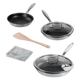 Stoneline Silverstar Edelstahl Pfannen Set