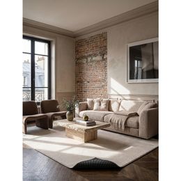 Teppich Antirutsch Beige 140x200 cm - DOUBS KADIMA DESIGN
