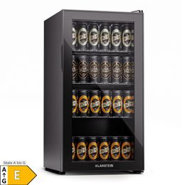 Beersafe 74 Slim K&uuml;hlschrank 74 Liter 3 B&ouml;den Panoramaglast&uuml;r Onyx 74 Liter
