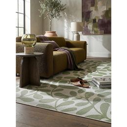 KADIMA DESIGN Flachgewebe-Teppich Pflegeleicht Gr&uuml;n 160x220 cm - BORNO Kadima