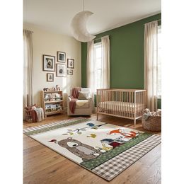 Kinderteppich Kurzflor Creme 120x170 cm - CASOLA KADIMA DESIGN
