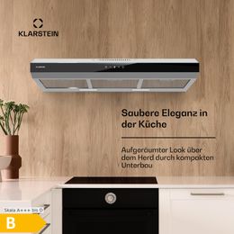 Klarstein Contempo Neo Unterbauhaube Abluft/Umluft 192 m&sup3;/h Abluftleistung SenseControl integrierte Touch-Steuerung Edelstahl / Acrylglasfront