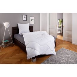 OTTO HOME Kunstfaserbettdecke "Fantasy Baumwolle ECO", B/L: 135cm x 200cm, warm, Baumwoll Bezug, wei&szlig;, Bezug: 100% Baumwolle. F&uuml;llung: 100%